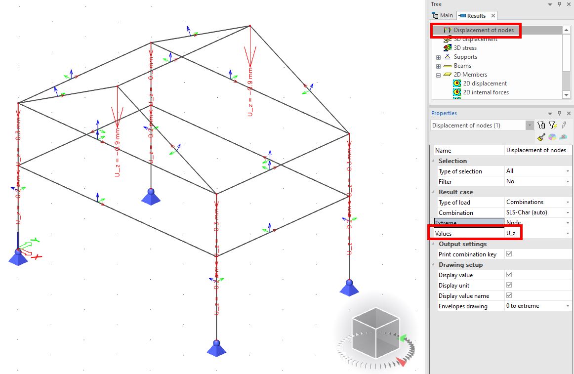 FAQ: How can the deformation of a structure be asked for?