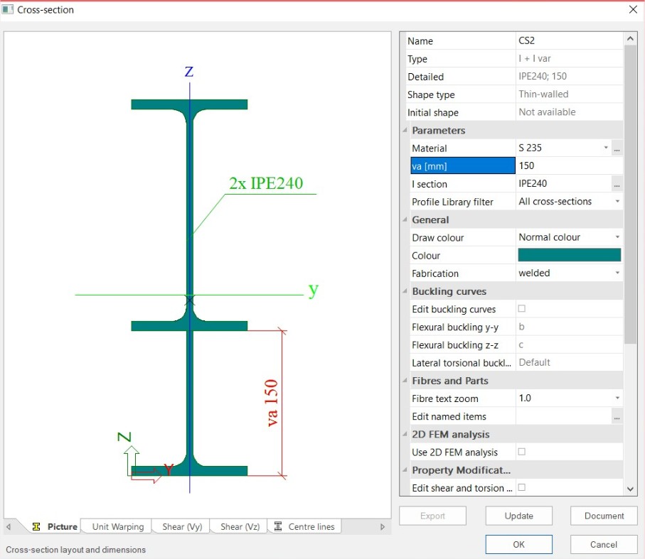 FAQ: How to add different haunches at the sides of the elements?