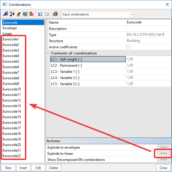 FAQ: How to define the type of combination?