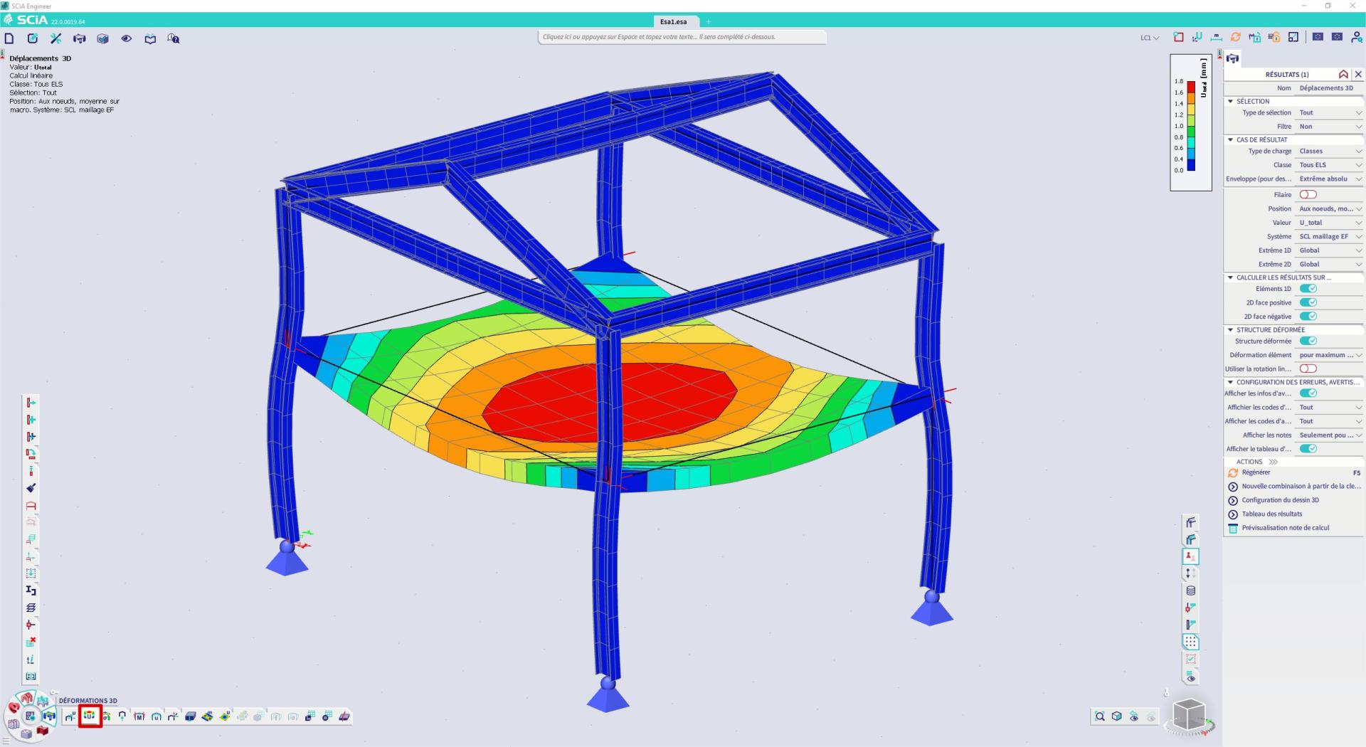 Afficher la déformée d'une structure (FAQ)