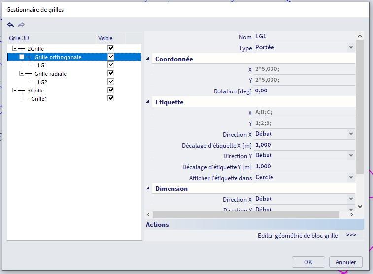Paramètres pour les grilles et la trame (FAQ)