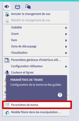 Paramètres pour les grilles et la trame (FAQ)