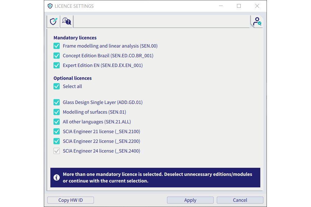SCIA Engineer Features