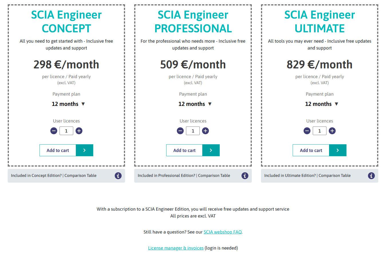 SCIA software webshop - Buy SCIA Software