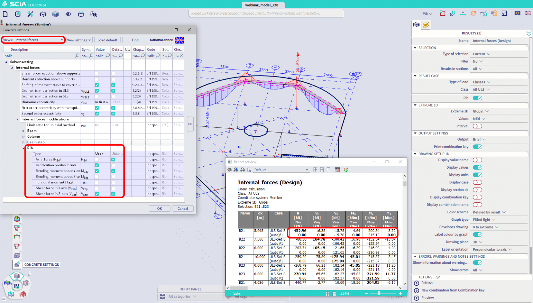 New Features in SCIA Engineer 21 - Analysis and Code Design - Fact ...