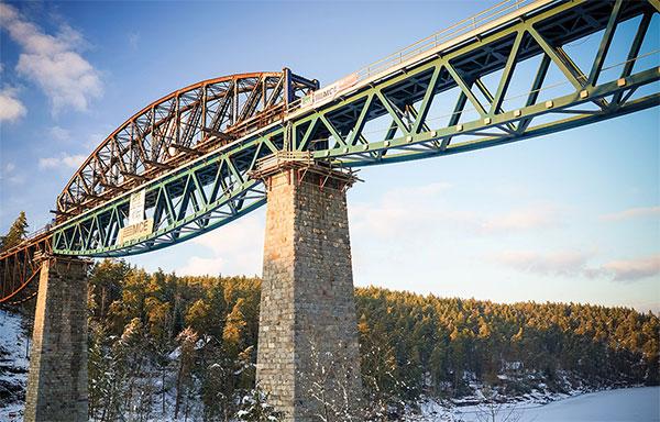 Výměna mostu přes nádrž Hracholusky - SCIA