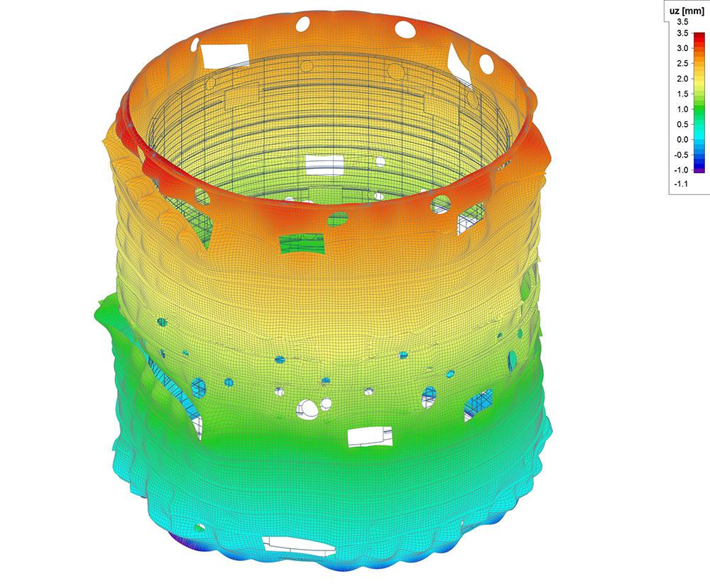 Extractor Shell Reinforcement - SCIA