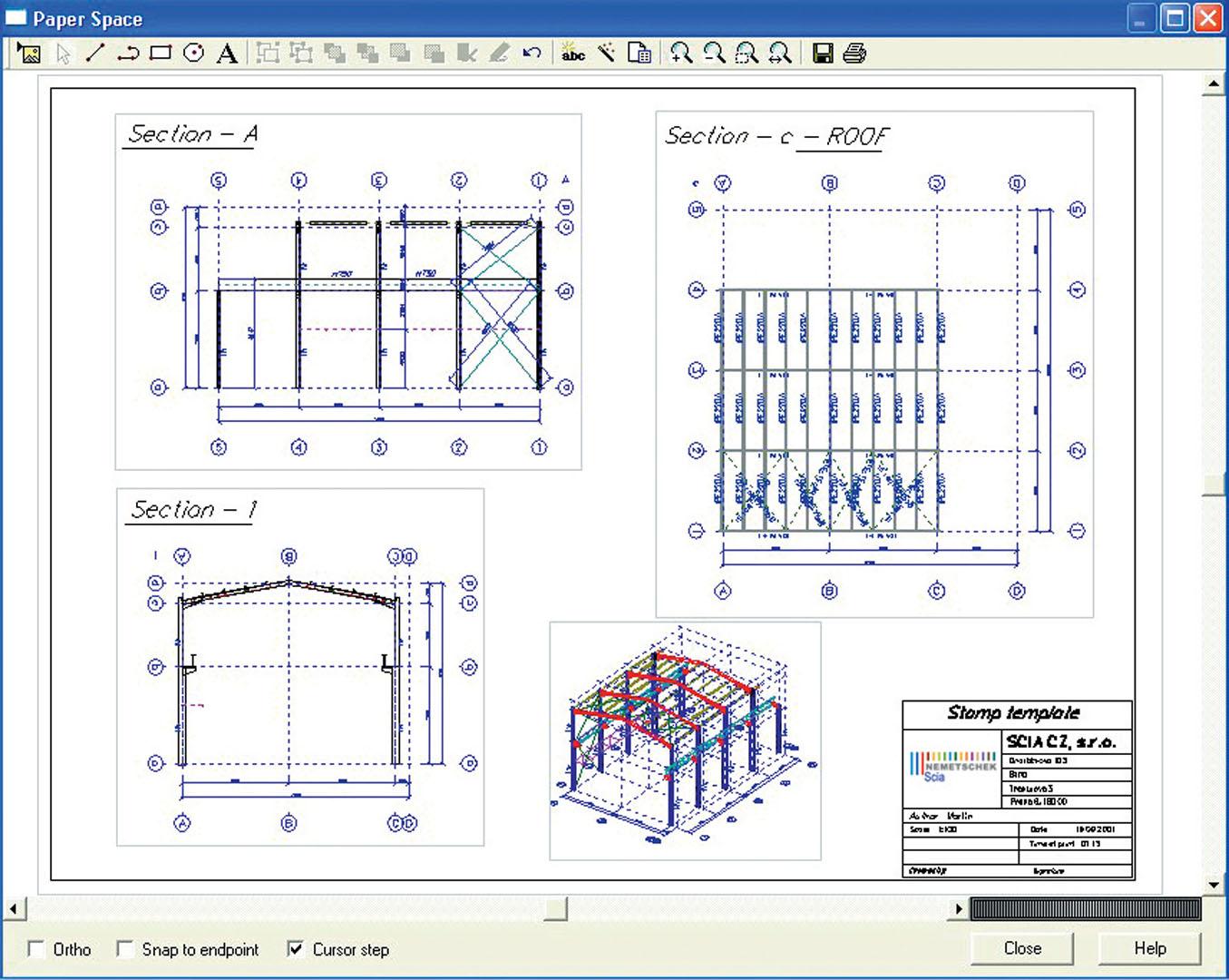 Sendt 01 General Arrangement Drawings SCIA Engineer Sendt 01 General Arrangement Drawings SCIA Engineer