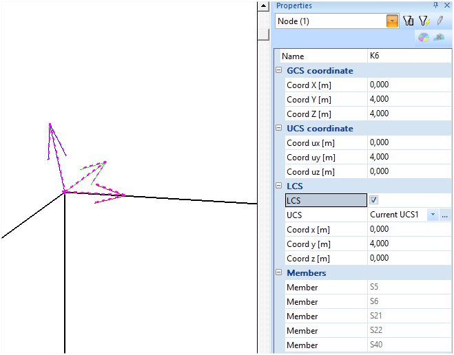 Faq Scia Engineer Local Coordinate System Of A Node